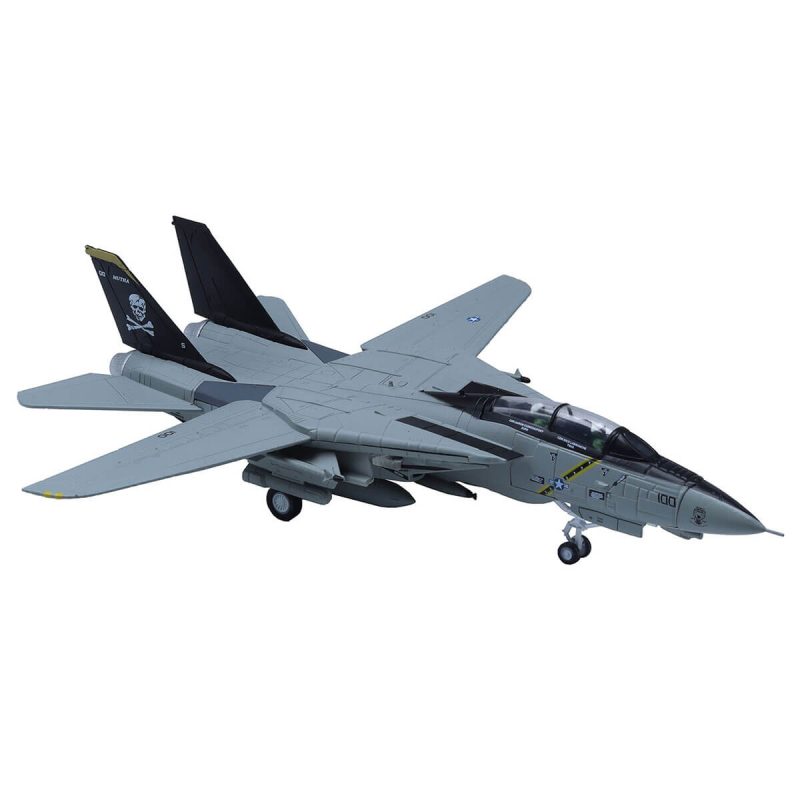 1/100 F-14 Tomcat Skeleton Fighter Plane Model Diecast Military ...