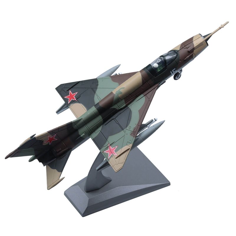 1:72 MIG-21 Fishbed Attack Fighter Plane Model Diecast Military ...