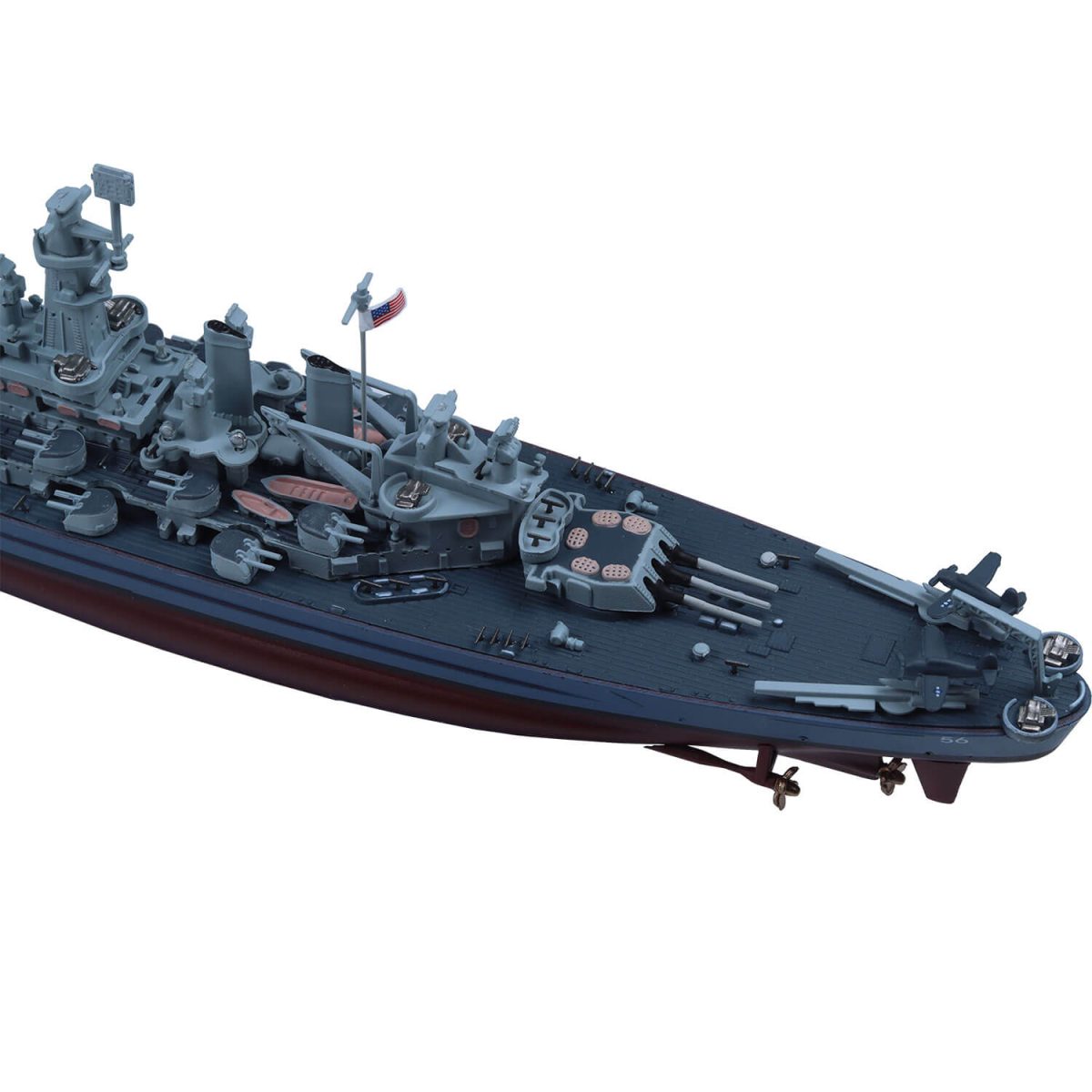1:1000 USS Washington BB-56 Warship Model Diecast Battleship Models ...