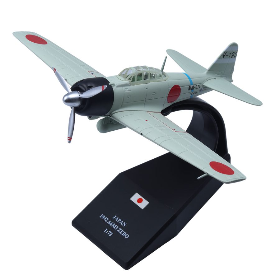 1:72 Japanese A6M Zero Fighter Attack Plane Model Diecast Military ...