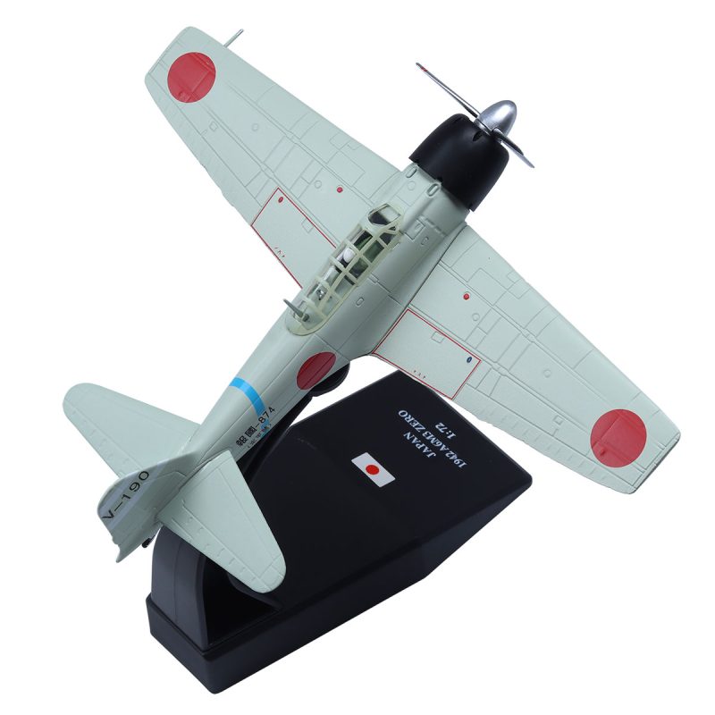 1:72 Japanese A6M Zero Fighter Attack Plane Model Diecast Military ...